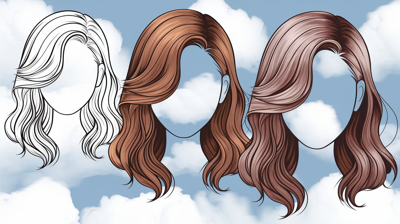 How to Draw Female Hair Step By Step – For Kids & Beginners
