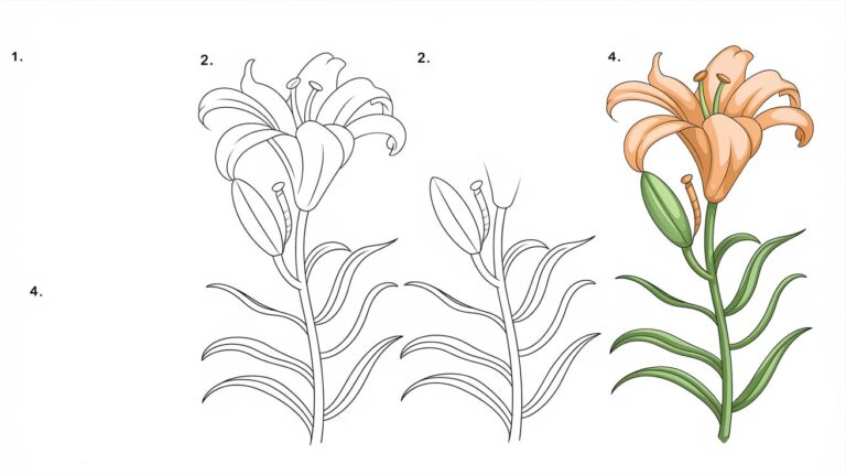 How to Draw Lily Step by Step – For Kids & Beginners