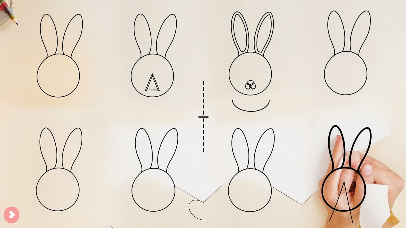 How to Draw Rabbit Step By Step - For Kids & Beginners