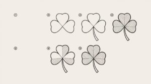 How to Draw a Shamrock Step By Step – For Kids & Beginners