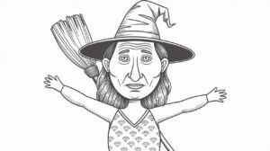 How to Draw a Witch Step By Step – For Kids & Beginners