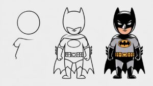 How to Draw Batman Step By Step – For Kids & Beginners