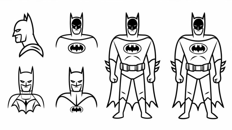 How to Draw Batman Step By Step – For Kids & Beginners