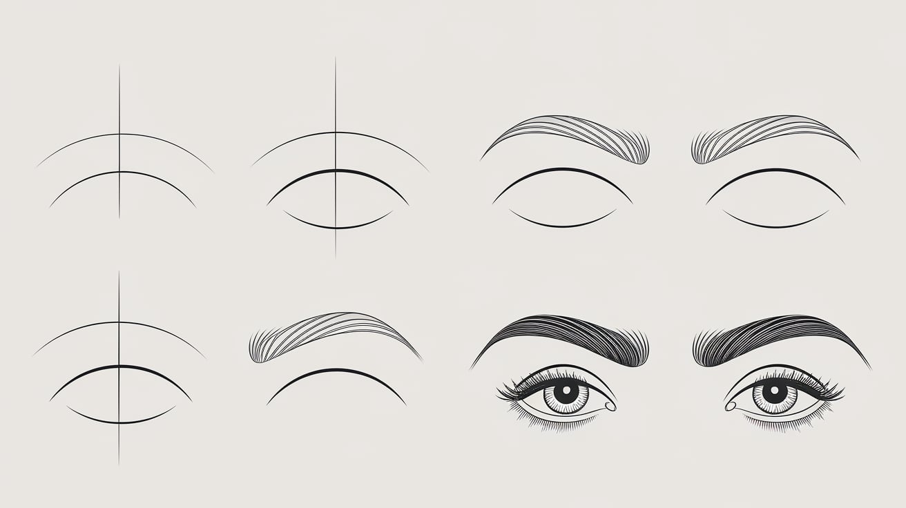 How to Draw Eyebrows Step By Step – For Kids & Beginners